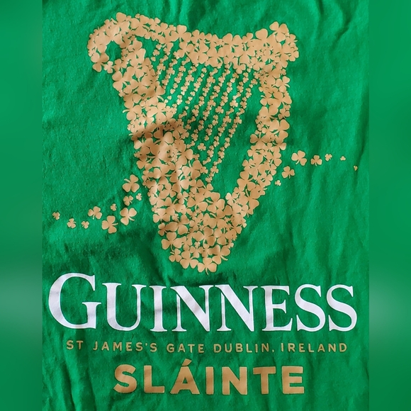 Guiness | Shirts | Guinness Mens Slainte Harp St James Gate Dublin ...